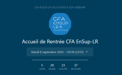 Rentrée 2020-2021 – CFA ENSUPLR