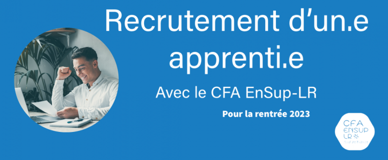 Recrutement d’apprenti.e.s pour la rentrée universitaire 2023 ! – CFA ENSUPLR